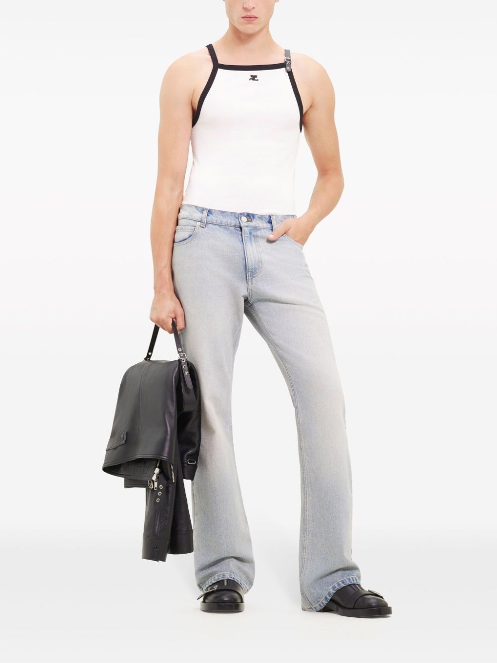 COURREGES Courrèges Buckle Detail Tank Top