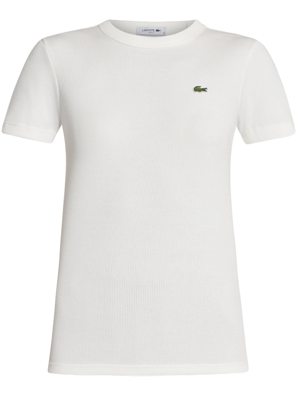 LACOSTE Ribbed Logo-Patch T-Shirt