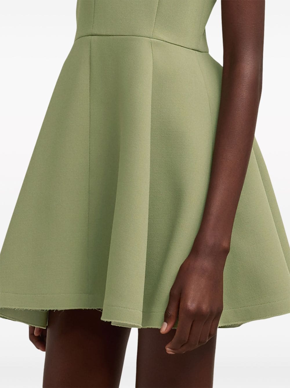 slim fit dress slacks Green Printed Short Sleeve Belted Mini Skater Dress – AX Paris
