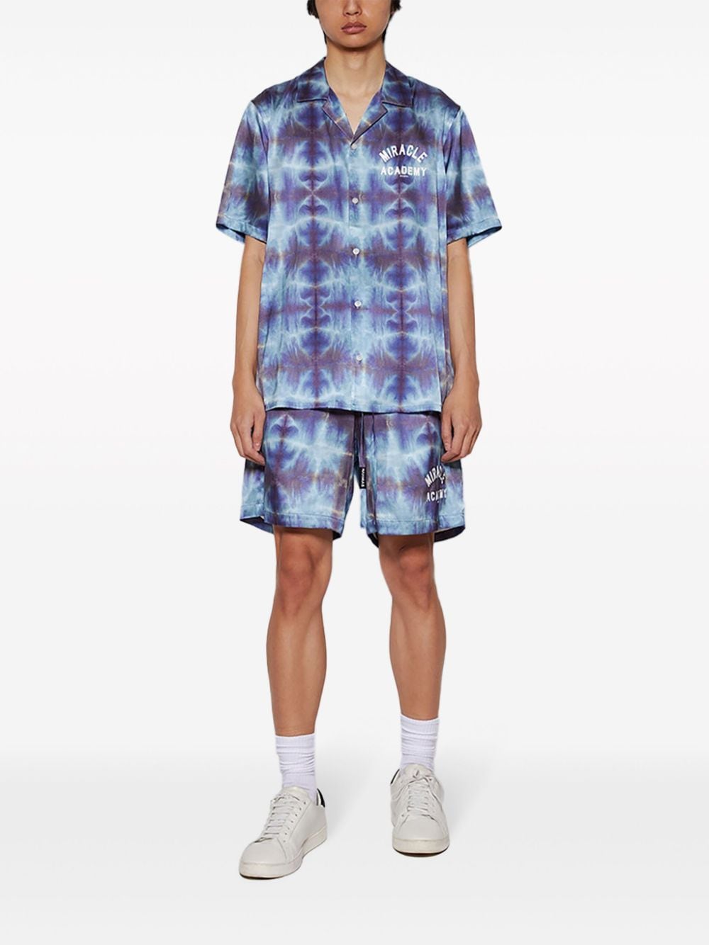 NAHMIAS Nahmias Tie-Dye Stretch-Silk Shorts
