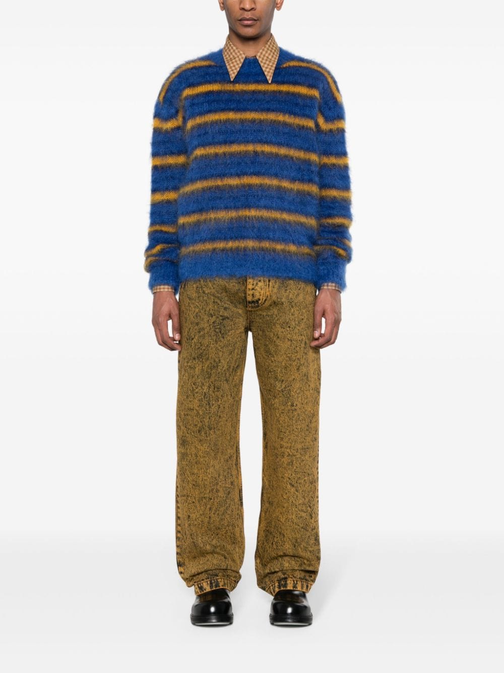 MARNI Marni Marble-Dyed Tapered Jeans
