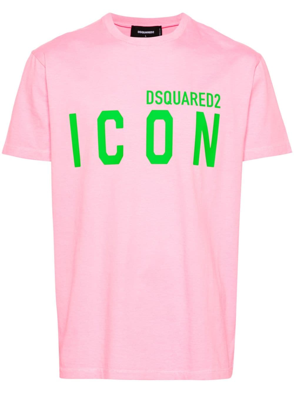 Dsquared2 Be Icon Cool Cotton T-Shirt In Pink - 63% Off Dsquared2 Be Icon Cool Cotton T-Shirt In Pink - 63% Off