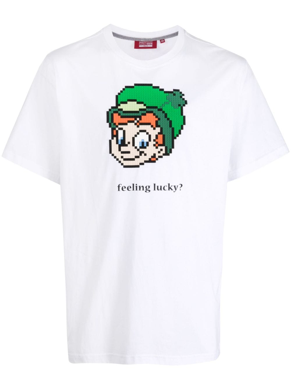 MOSTLY HEARD RARELY SEEN feeling lucky cotton t-shirt