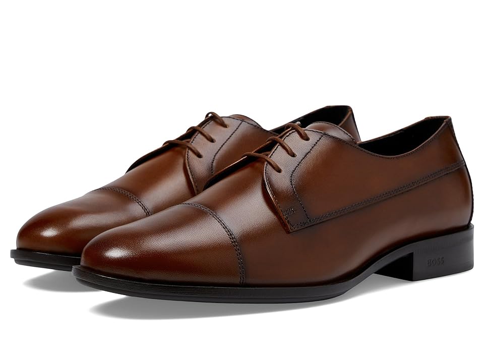 Boss Colby Smooth Leather Derby Dress Shoes In Brown - 30  display picture 1