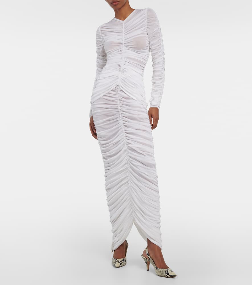 KHAITE Khaite Laure Ruched Maxi Skirt