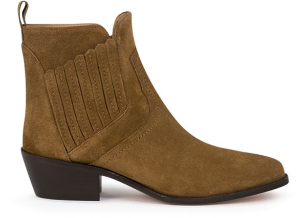 Vanessa Bruno Low Santiags In Brown 50% Off Editorialist