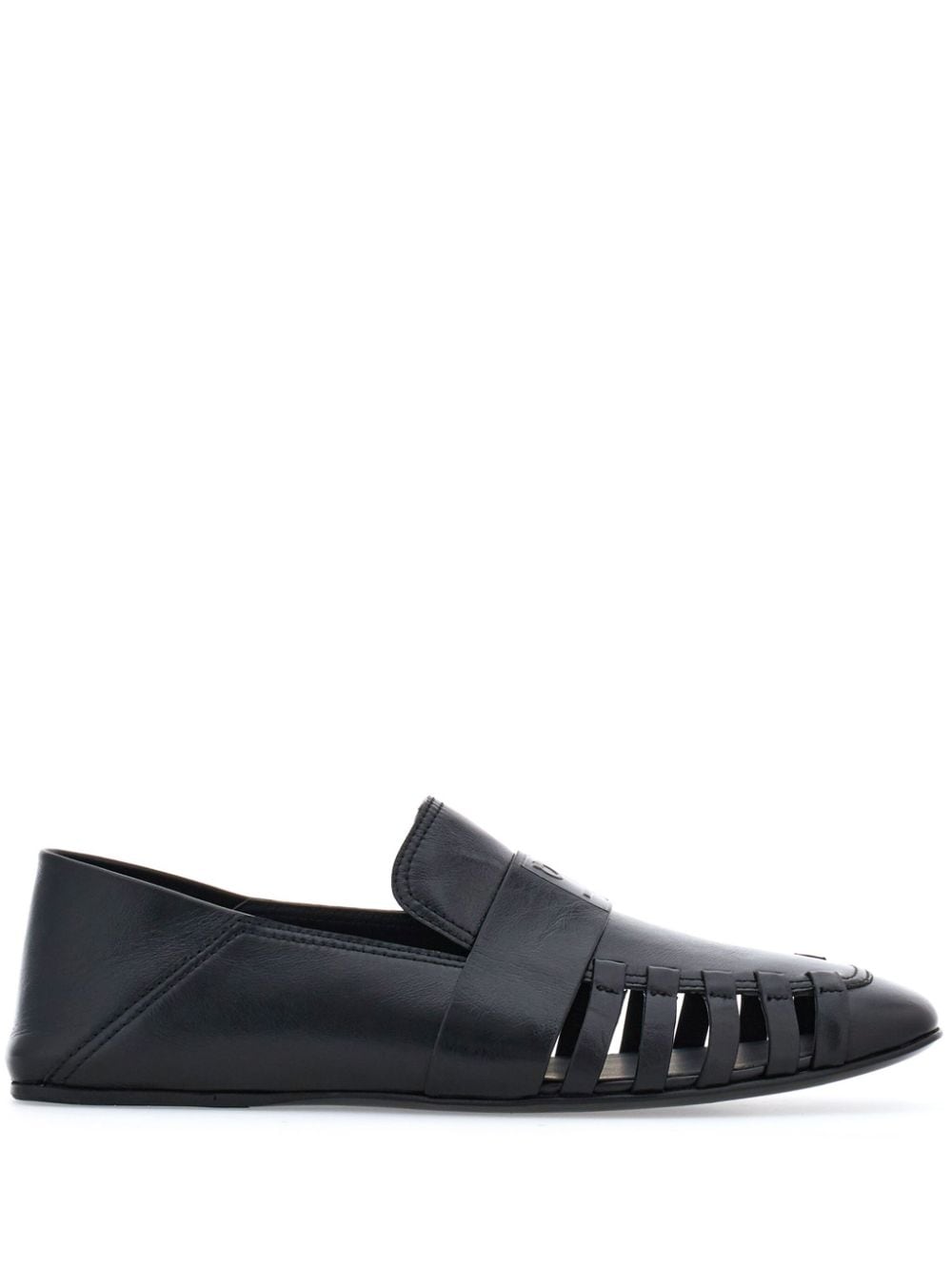 Ferragamo Cut-Out Loafers In Black - 63% Off | Editorialist display picture 2