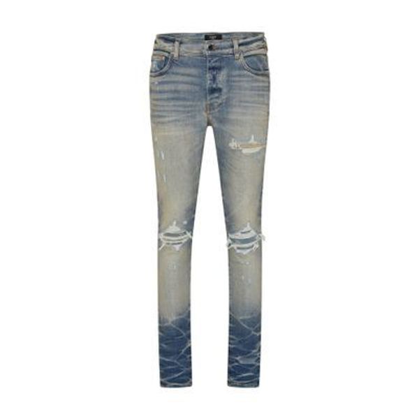 Amiri Bandana Jacquard Mx1 Fit Jeans Blue Editorialist