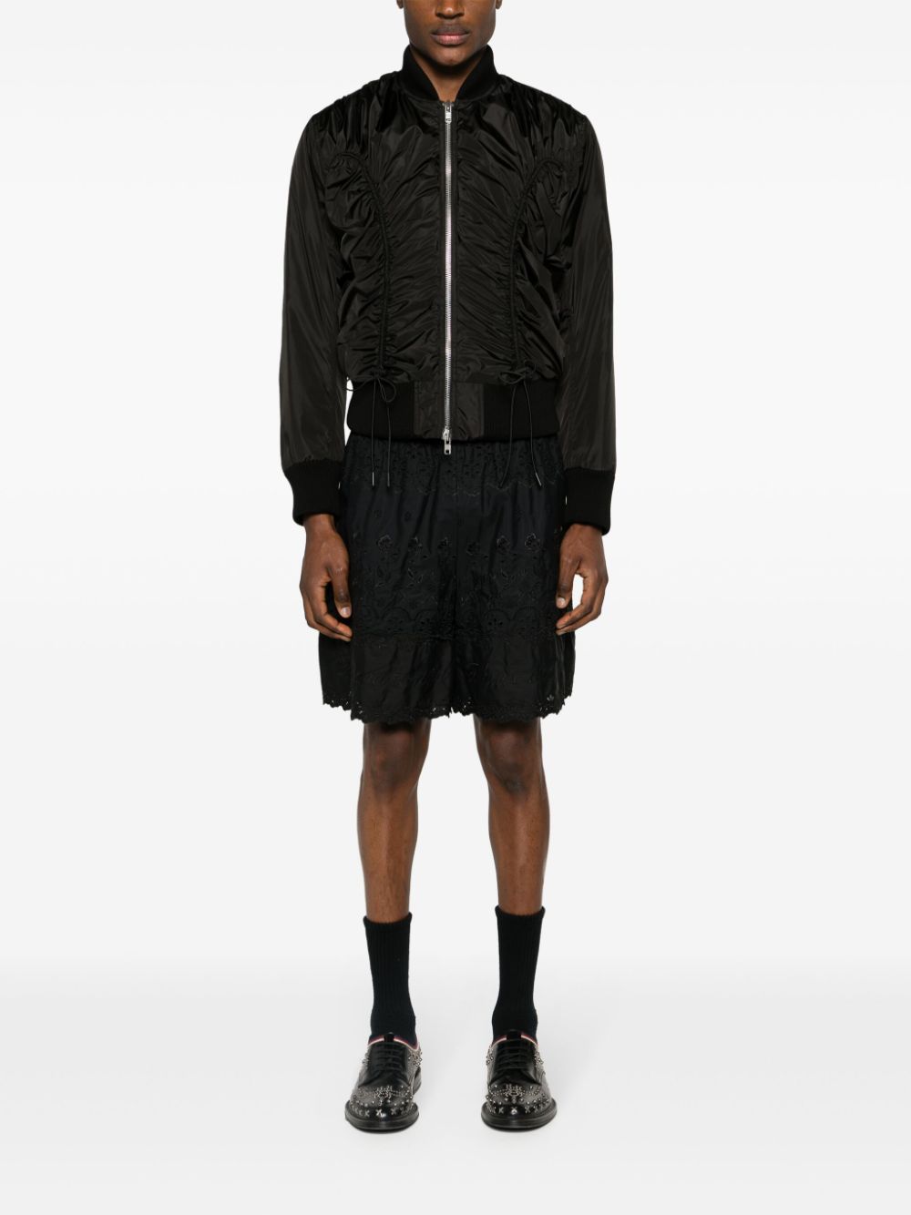 SIMONE ROCHA Simone Rocha Ruched Bomber Jacket