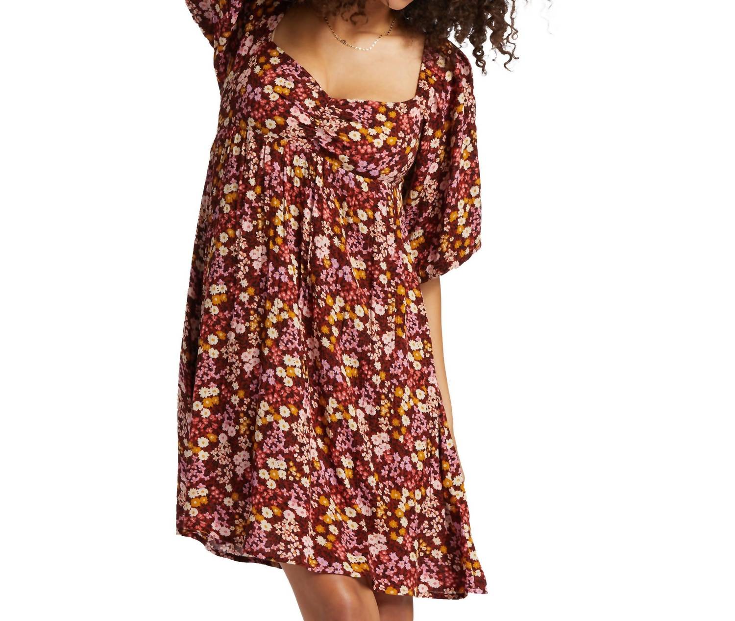 Billabong Swept Away Again Dress In Deep Sienna In Multi - 41% Off |  Editorialist