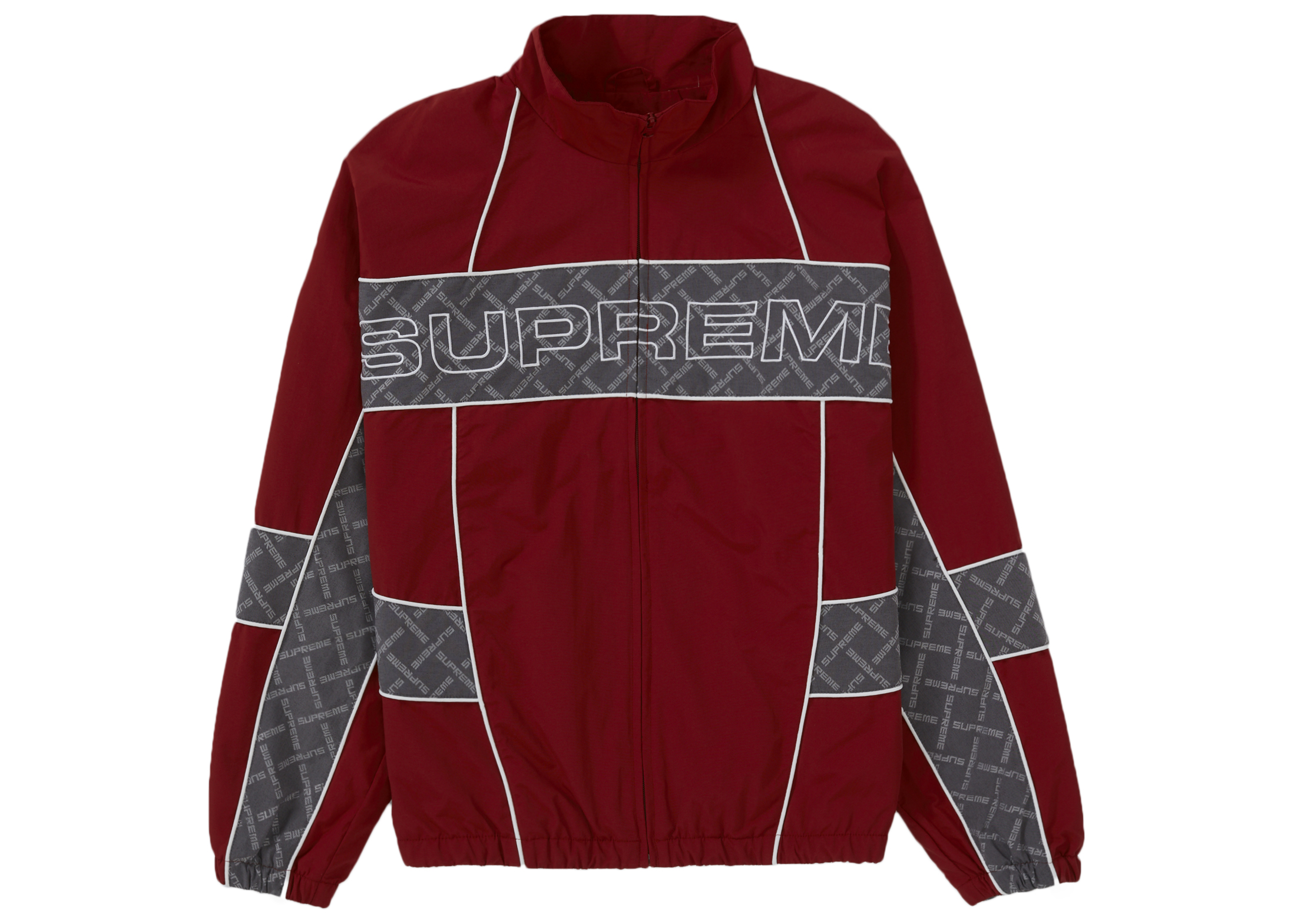 Supreme Jacquard Panel Track Jacket - Red | Editorialist