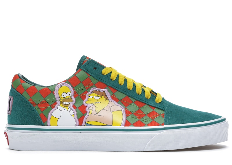 Vans Old Skool The Simpsons Moes Sneakers - Green/Red | Editorialist