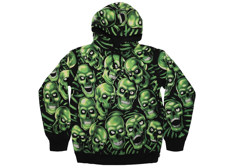 Supreme Skull Pile Hooded Sweatshirt - Green | Editorialist