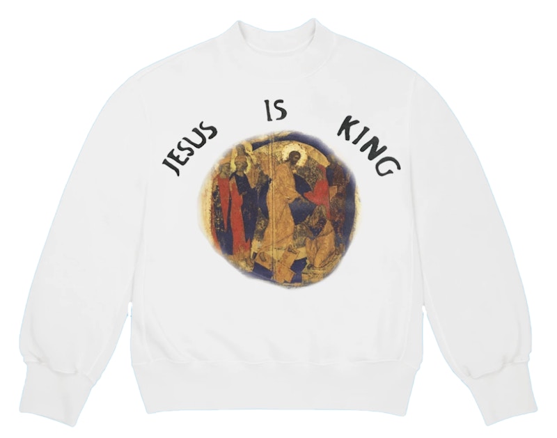 Kanye West Jesus Is King Painting Ii Crewneck Sweatshirt White