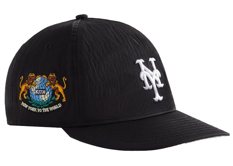 Kith X New Era For Mets Nylon 9fifty Aframe In Black | Editorialist