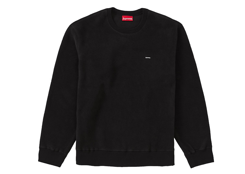 トップス Supreme small box polartec crew neck Supreme Polartec Small Box Crewneck Sweatshirt - Black | Editorialist