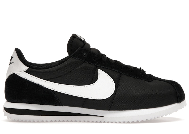 Nike Cortez Nylon Sneakers Black/White Editorialist