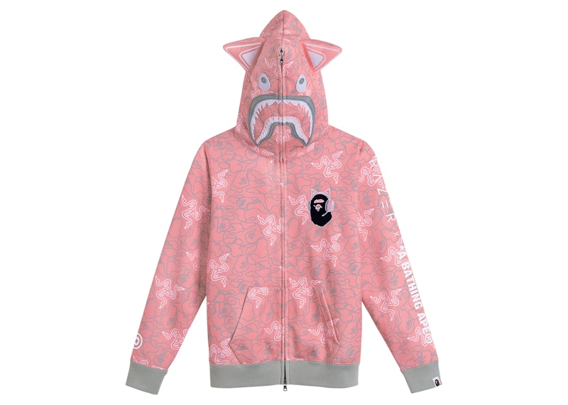A Bathing Ape X Sanrio Characters Kuromi Camo Full Zip Hoodie