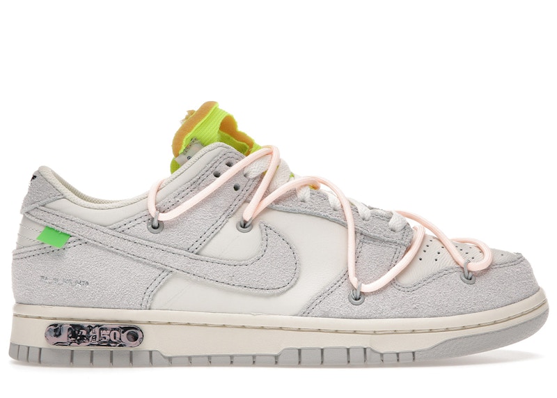 nike dunk low off white sail neutral grey