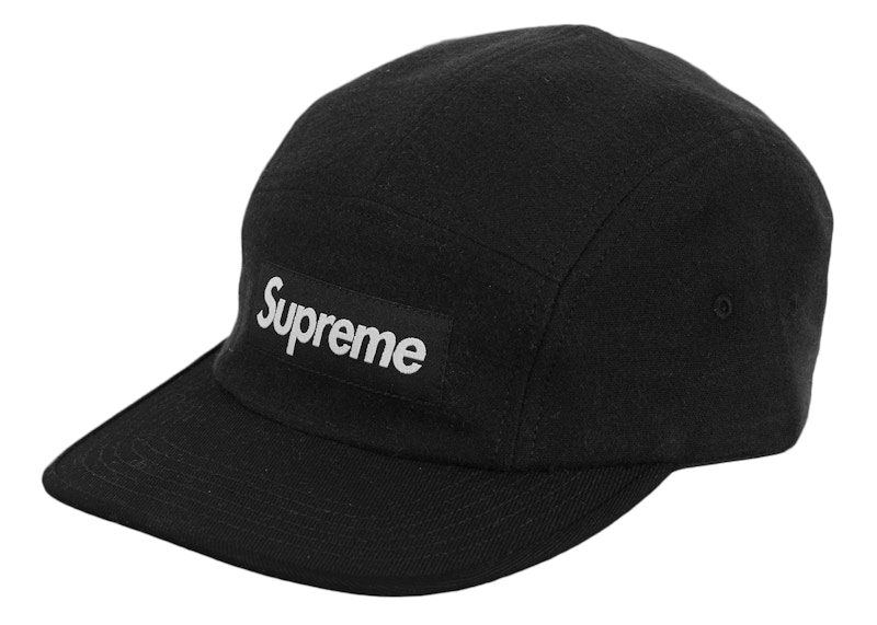 Supreme Fleece Pullcord Camp Cap - Black | Editorialist