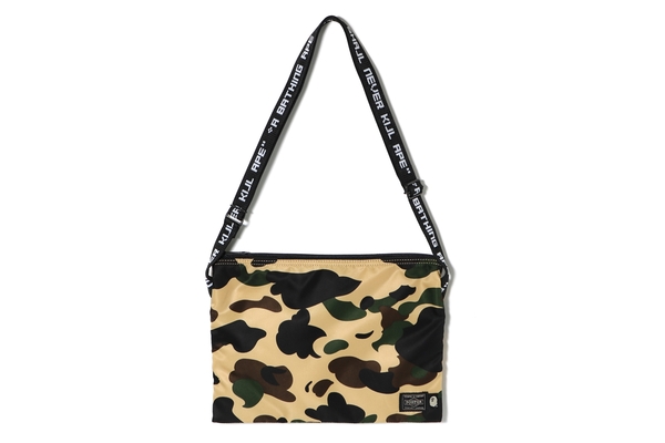 Bape Porter 1st Camo Sacoche - Yellow | Editorialist