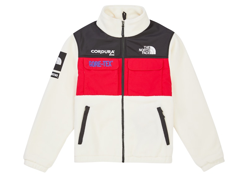 Supreme X The North Face Expedition Fleece Jacket - White
