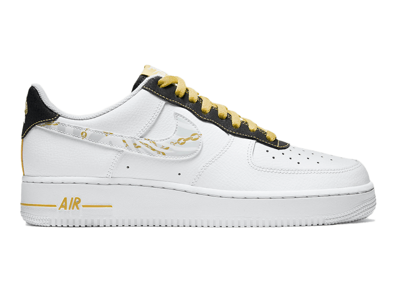 nike air force 1 low gold chain
