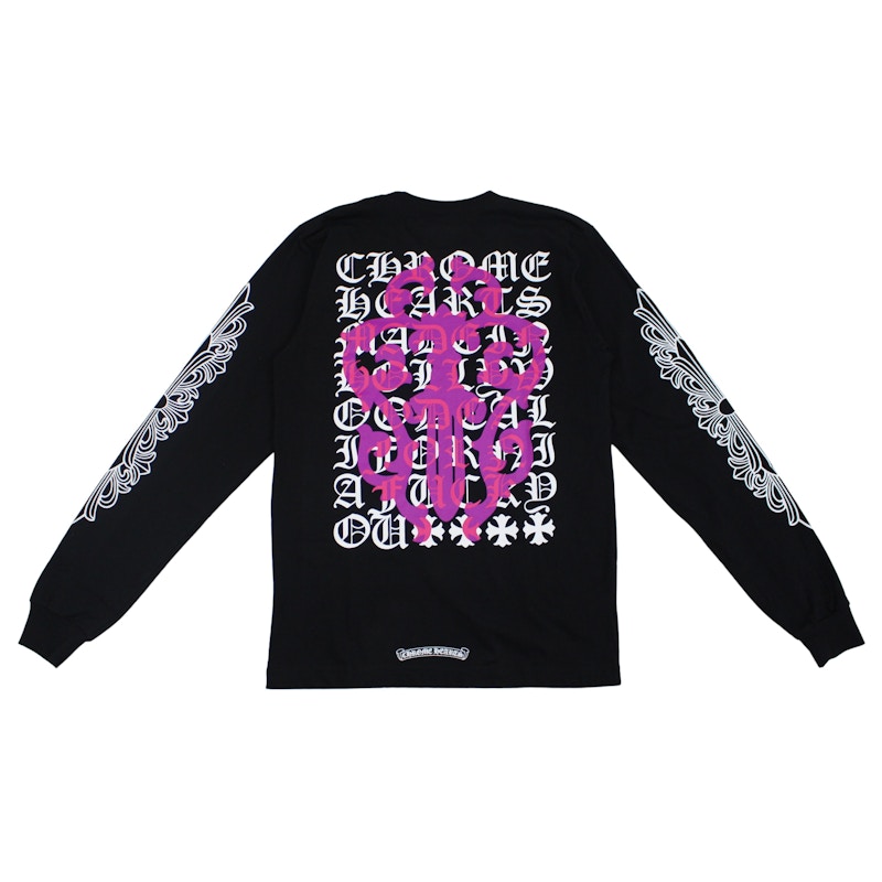 Chrome Hearts Eye Chart Dagger Longsleeve T-Shirt - Black