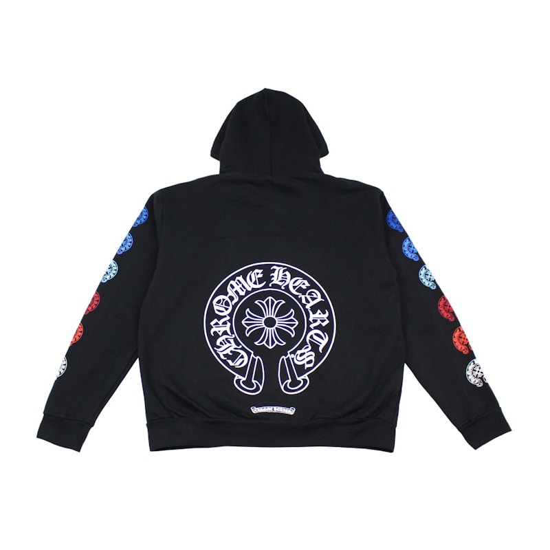 Chrome Hearts Horseshoe Logo Zip Up Hoodie - Black | Editorialist
