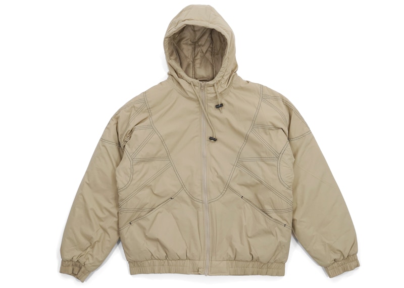 Supreme Zig Zag Stitch Puffy Jacket - Tan | Editorialist
