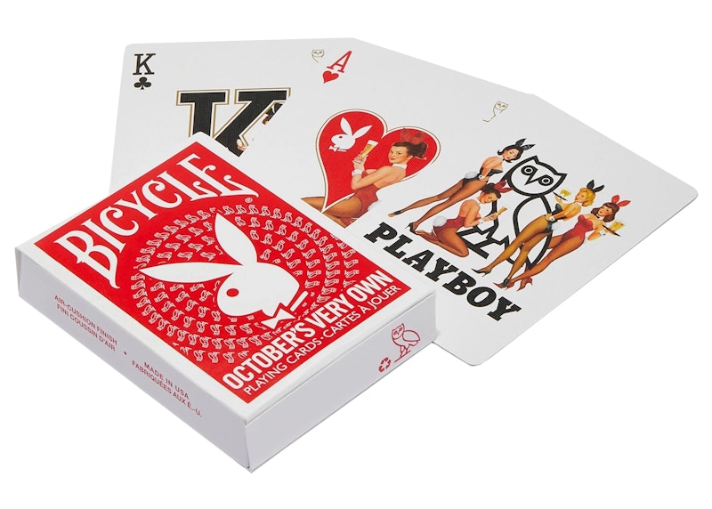 Ovo X Playboy Bicycle Playing Cards - Red | Editorialist