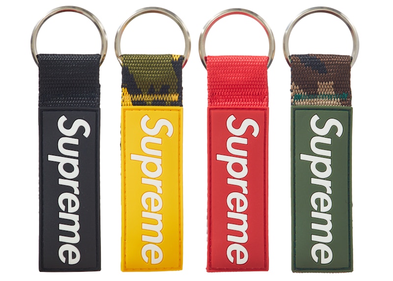 supreme webbing keychain olive purple 2個 29095472~