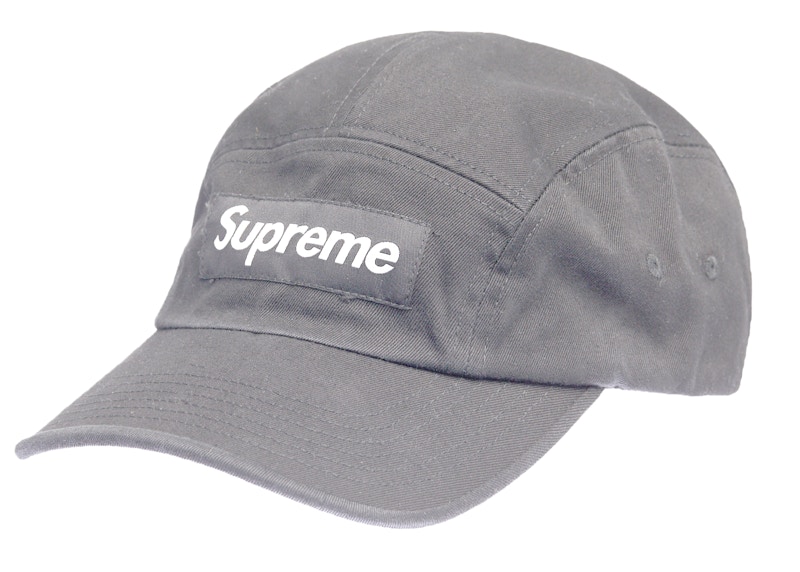 Supreme Washed Chino Twill Camp Cap - Grey | Editorialist