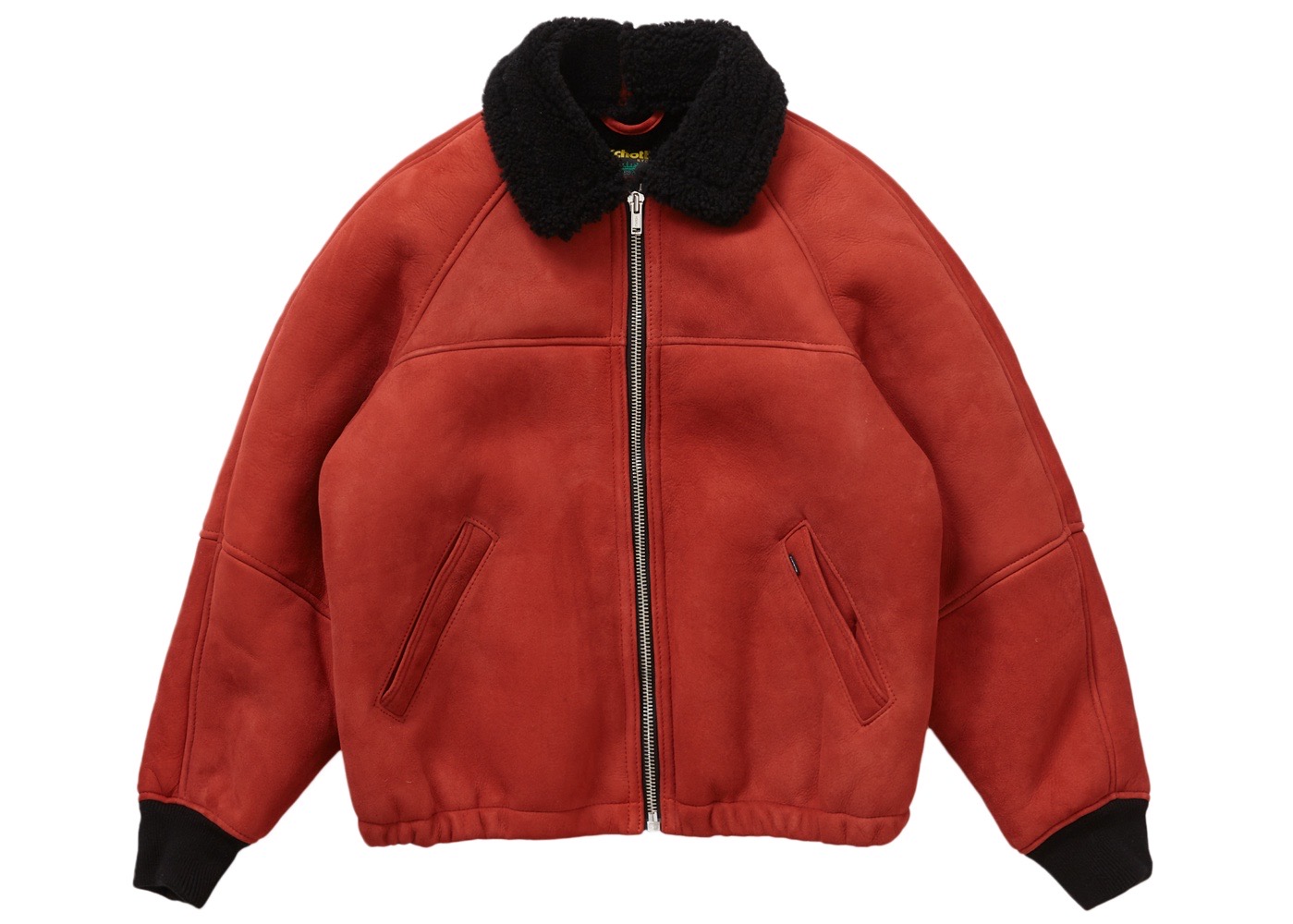 Supreme Schott Shearling Bomber Jacket - Red | Editorialist