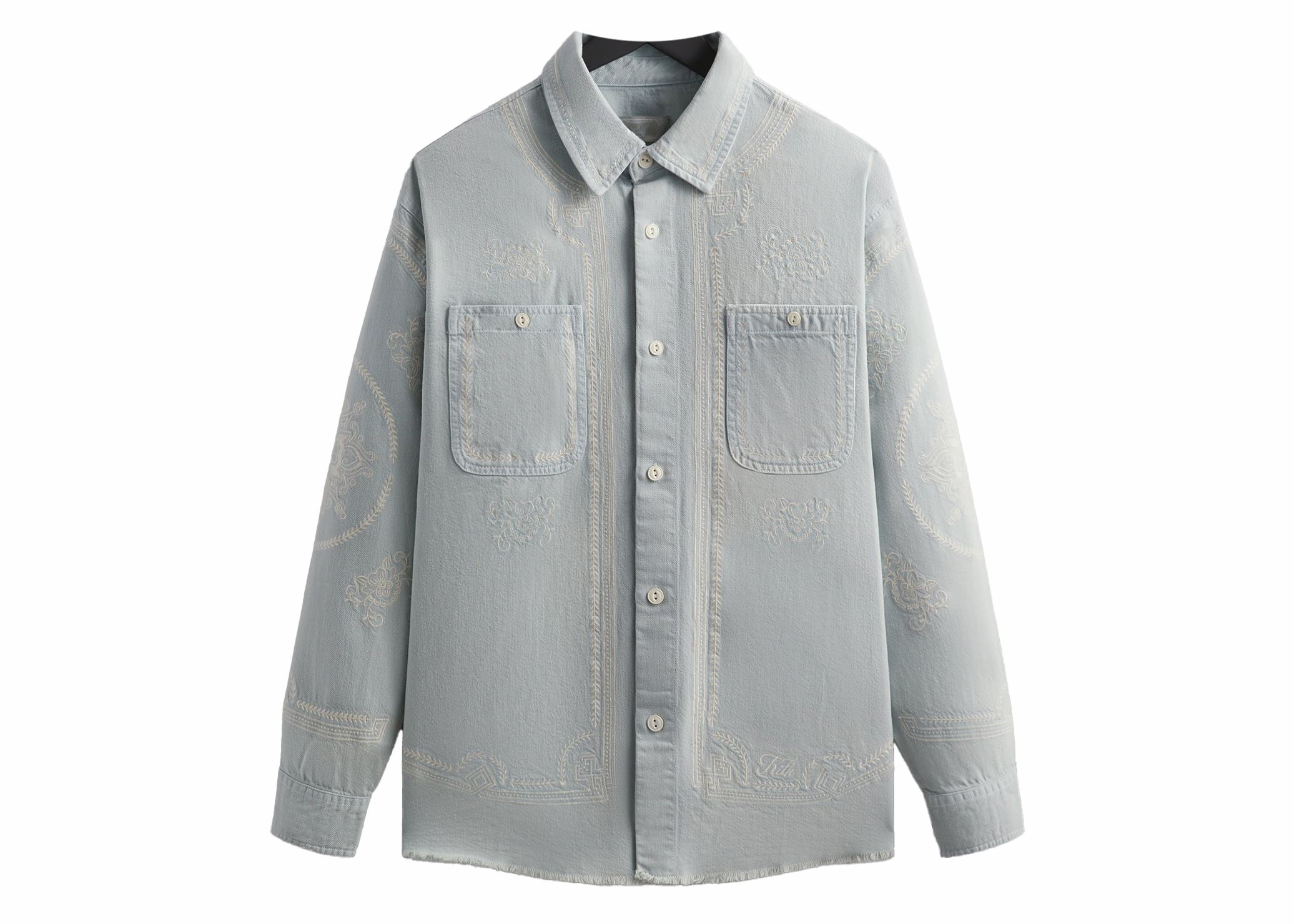 Kith Raw Hem Denim Apollo Shirt - Breath | Editorialist
