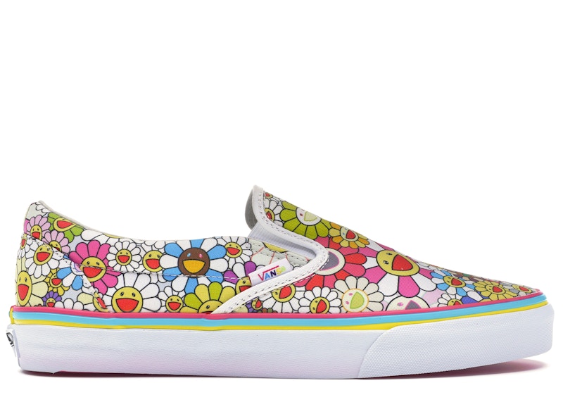 Murakami × Vans Slip-On LX Silver Flower Vans Slip-On LX Murakami Silver Flower Men's - VN-0ZSIGQE - US