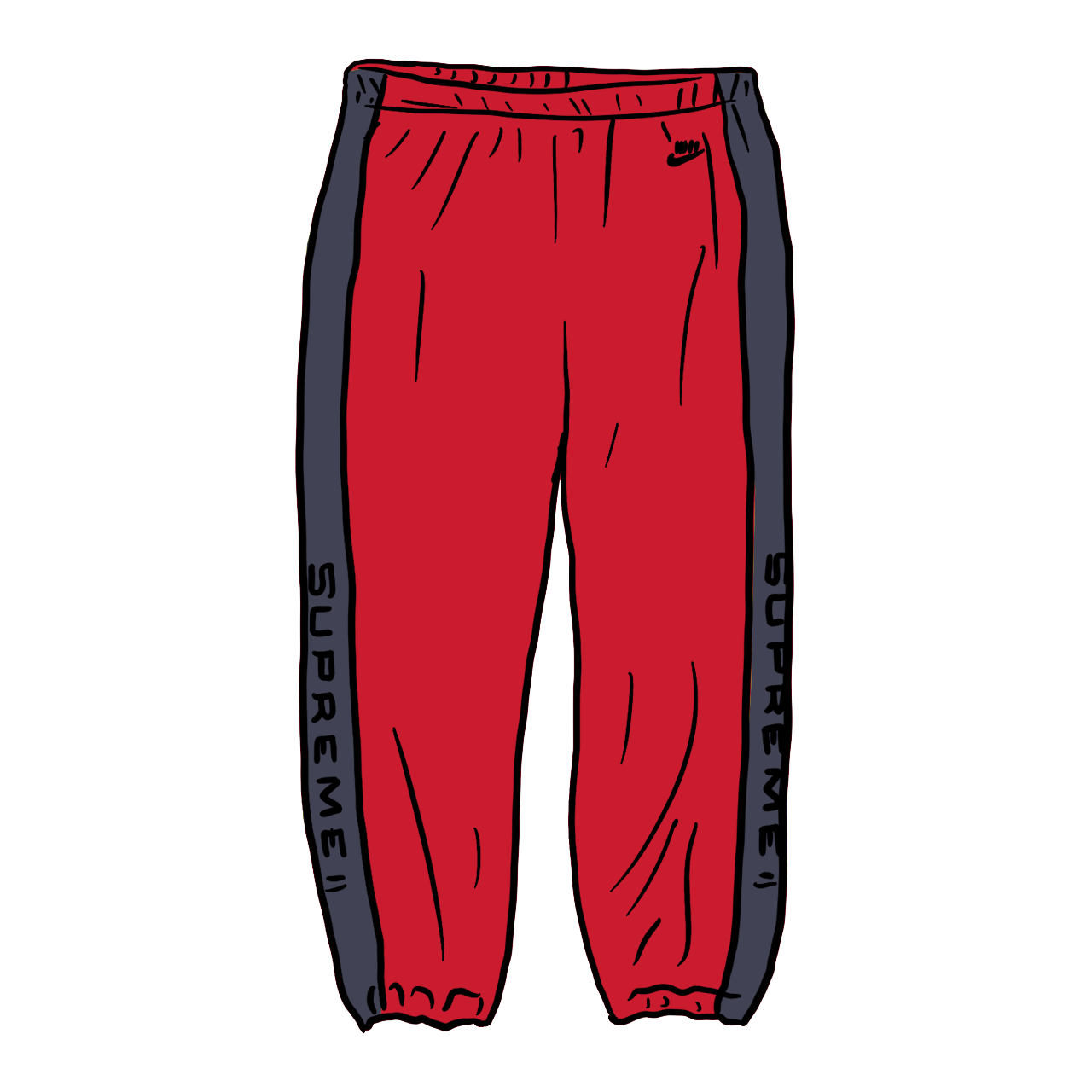 nike supreme velour pants