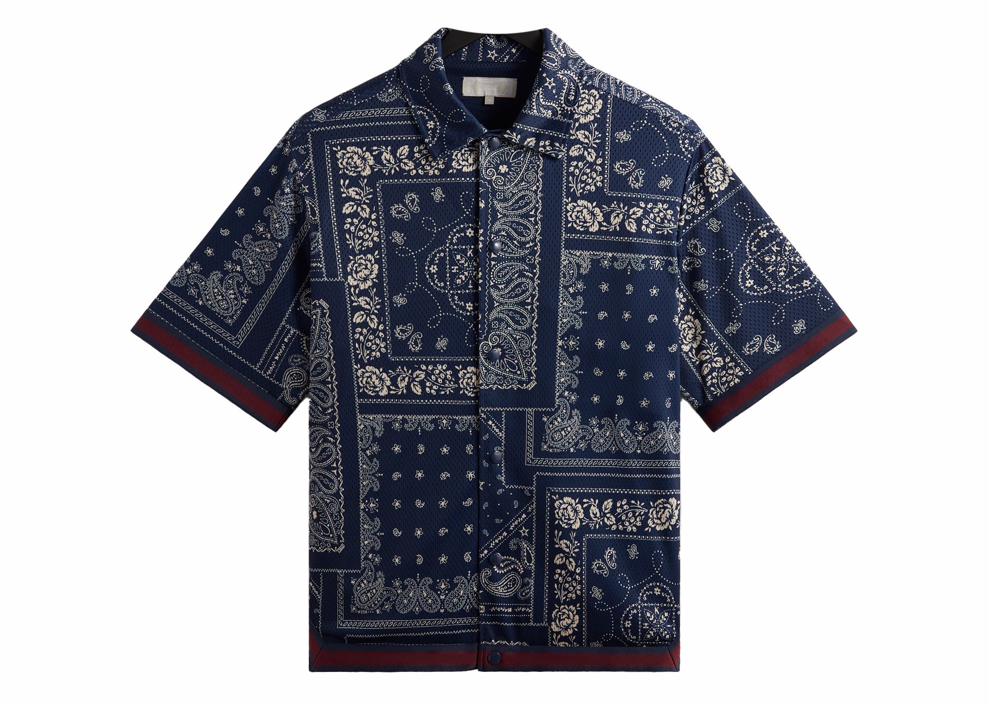 Kith Bandana Mesh Woodpoint Shirt - Ink | Editorialist