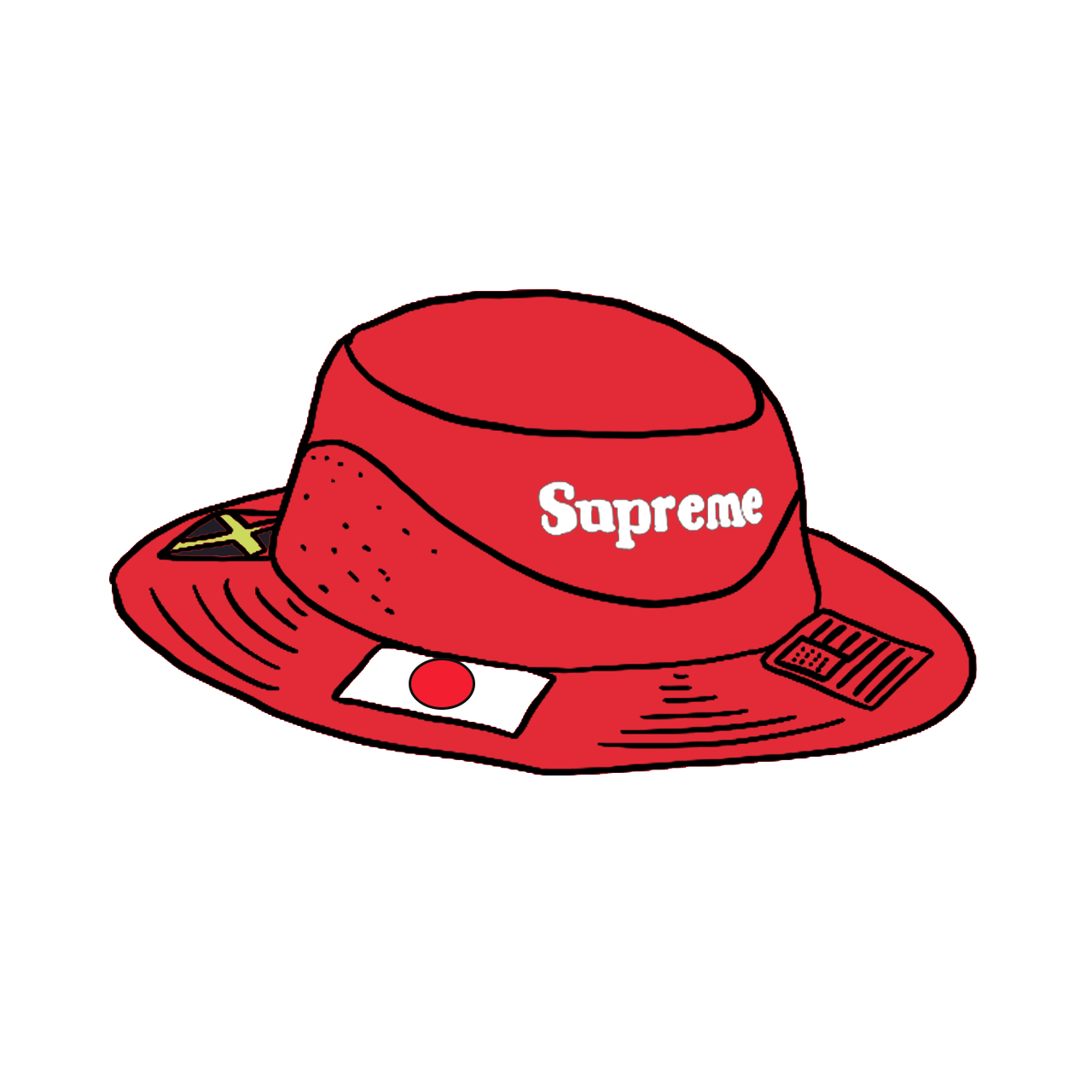 Supreme Flags Boonie - Red | Editorialist