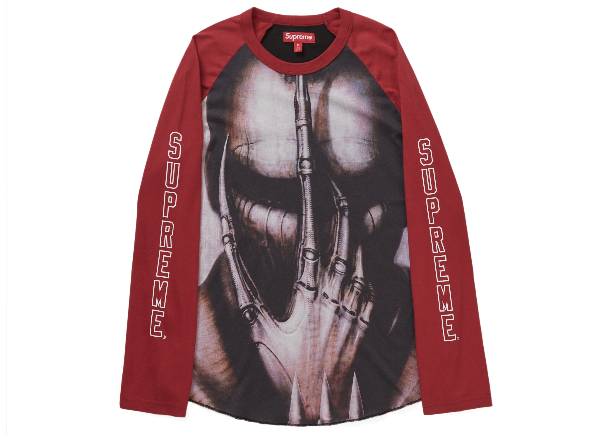 Supreme H.R. Giger Raglan Long-Sleeve Top - Black | Editorialist