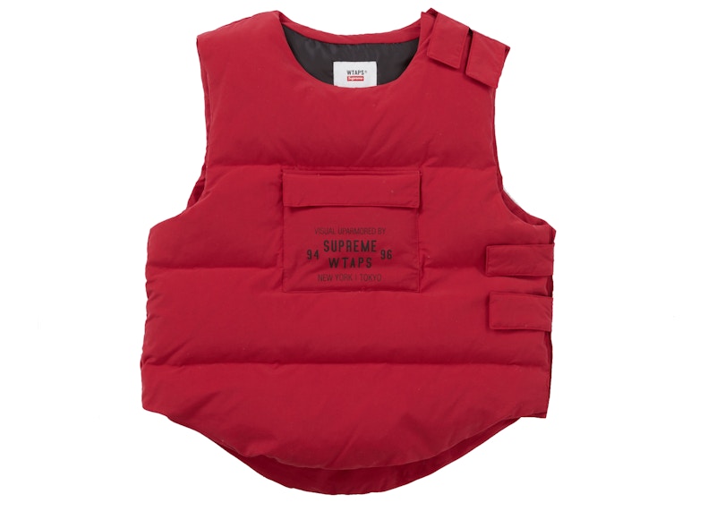 Supreme×WTAPS Tactical Down Vest XL Supreme X Wtaps Tactical Down Vest - Red | Editorialist