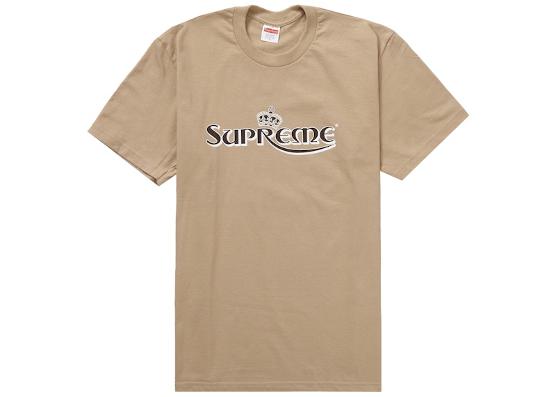 Supreme Crown Tee Shirt - Khaki | Editorialist 