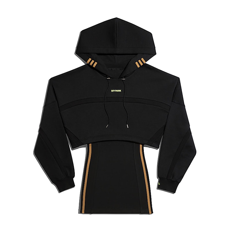 Adidas Ivy Park Hooded Cutout Dress - Black | Editorialist
