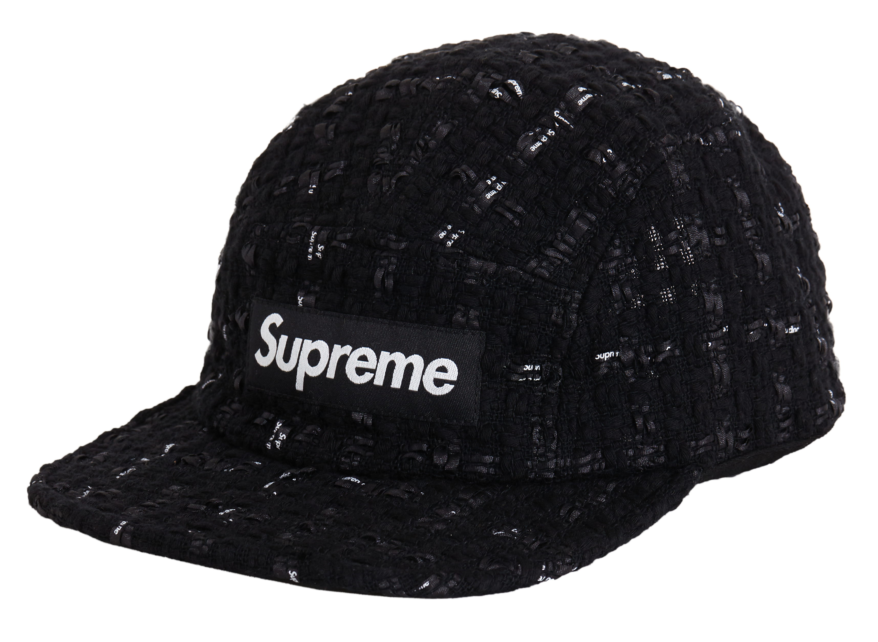 Supreme Cordura Plaid Camp Cap - Black | Editorialist