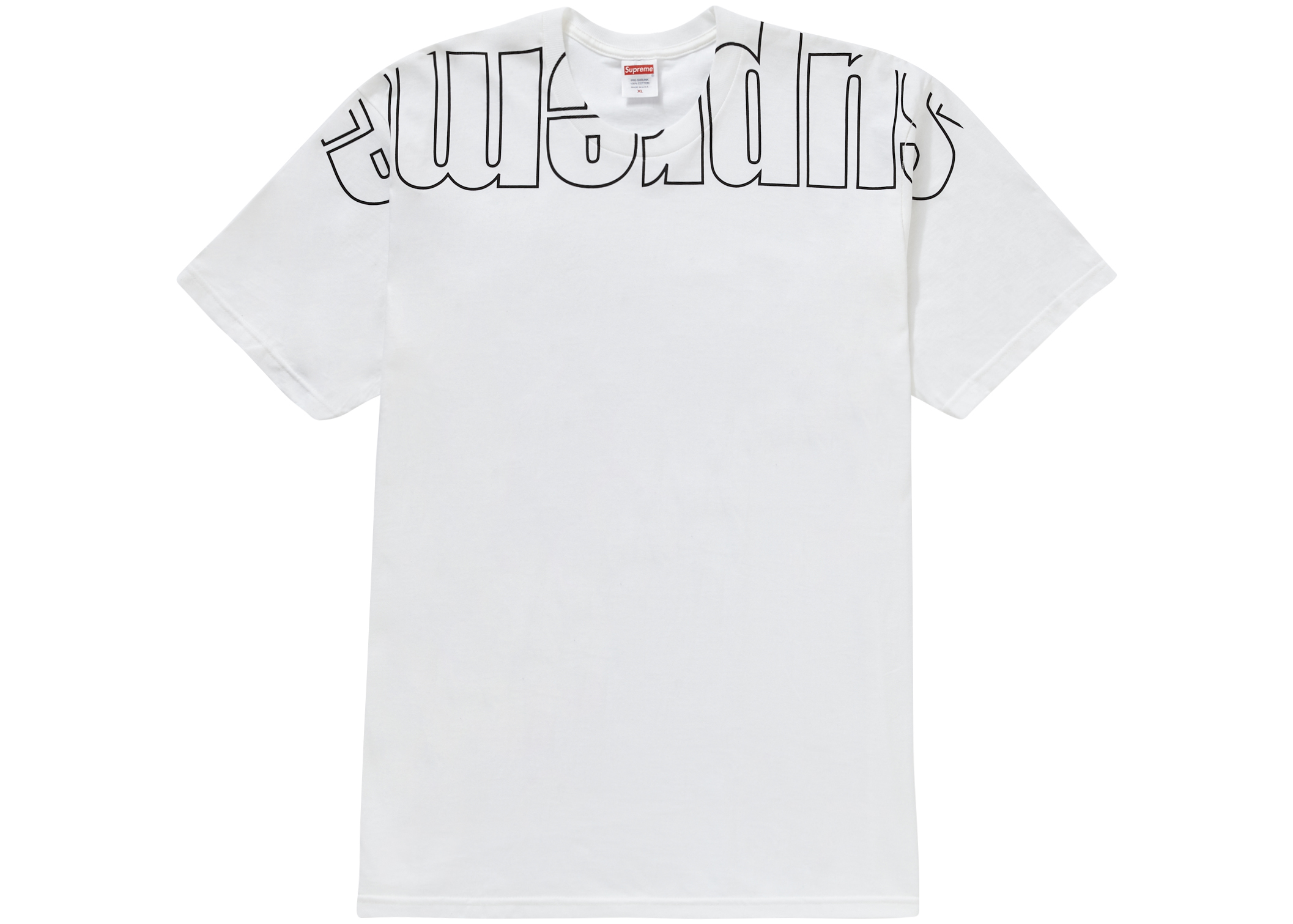 Supreme Chrome Logo Tee White Silver S 20ss 2020年 白 シルバー 