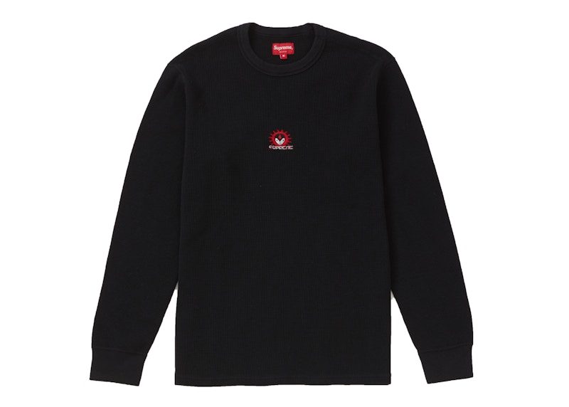 Supreme Panel Stripe Waffle Thermal - Pink | Editorialist