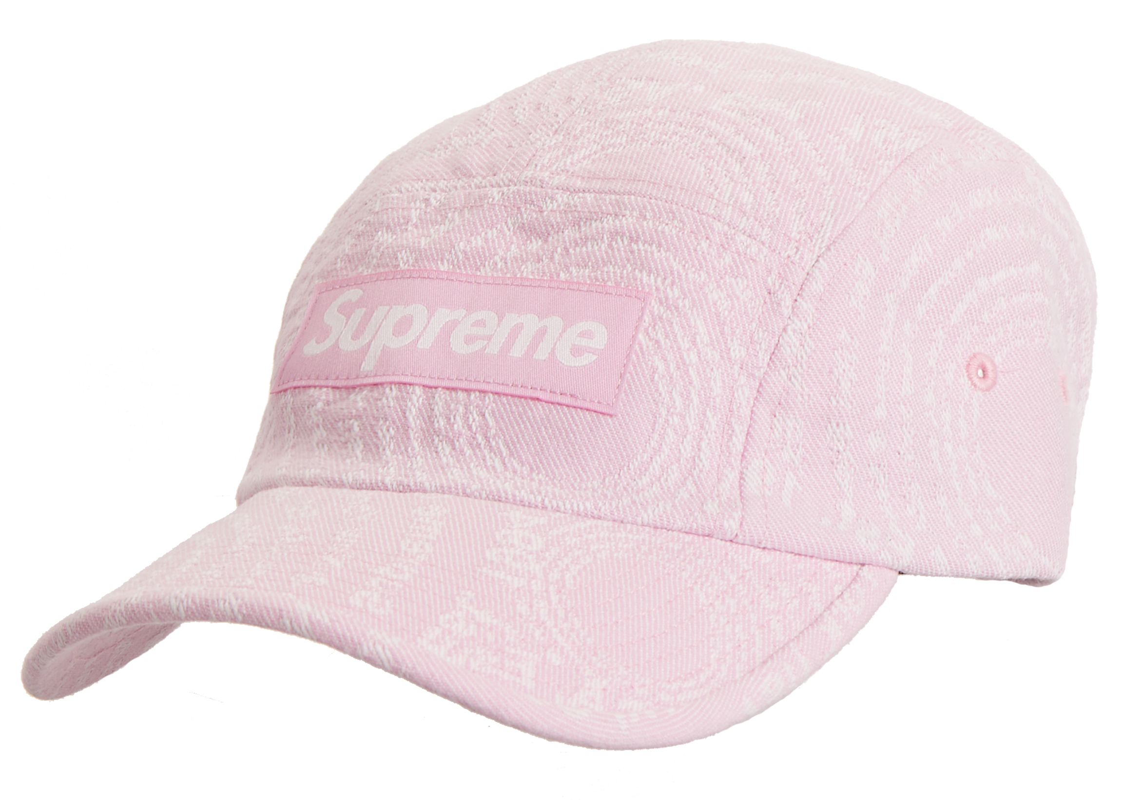 Supreme Circles Jacquard Denim Camp Cap - Pink | Editorialist