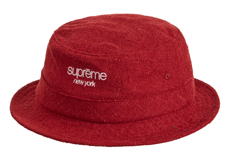 Supreme Classic Logo Terry Crusher - Red | Editorialist