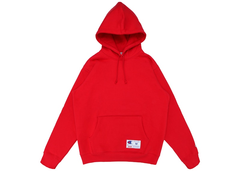 Supreme Champion Hooded Sweatshirt Red Editorialist