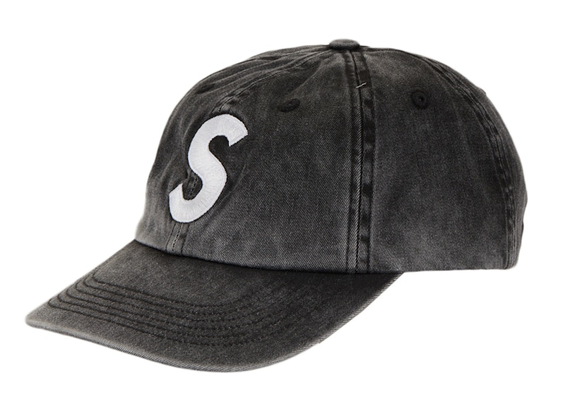 Supreme S Logo 6-Panel Cap - Black | Editorialist